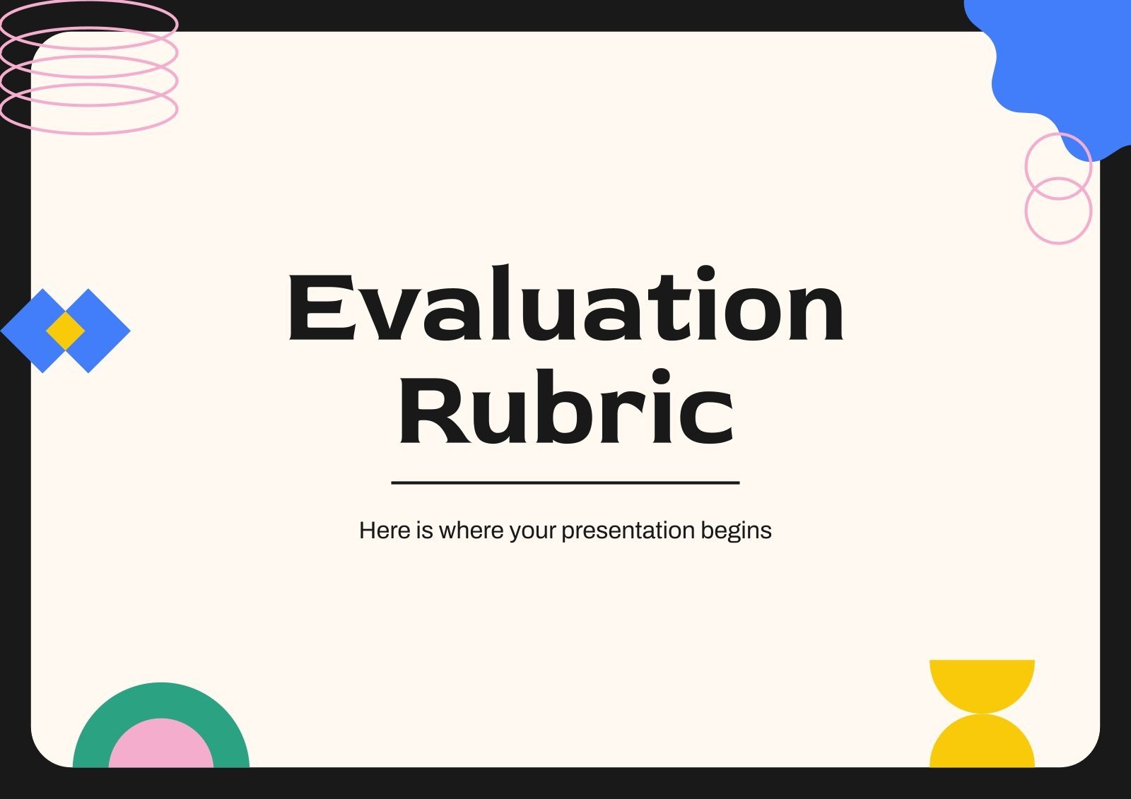 Evaluation Rubric | Google Slides & PowerPoint