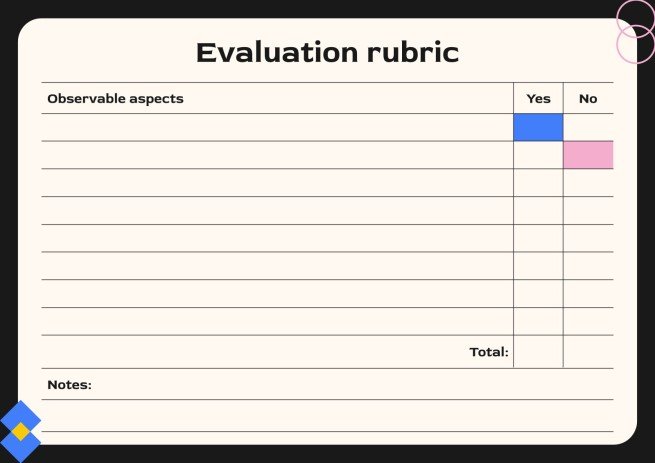 Evaluation Rubric | Google Slides & PowerPoint