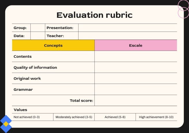 Evaluation Rubric | Google Slides & PowerPoint