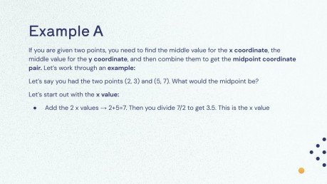 Formule du point milieu | Google Slides et PowerPoint