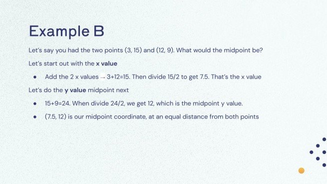 Formule du point milieu | Google Slides et PowerPoint