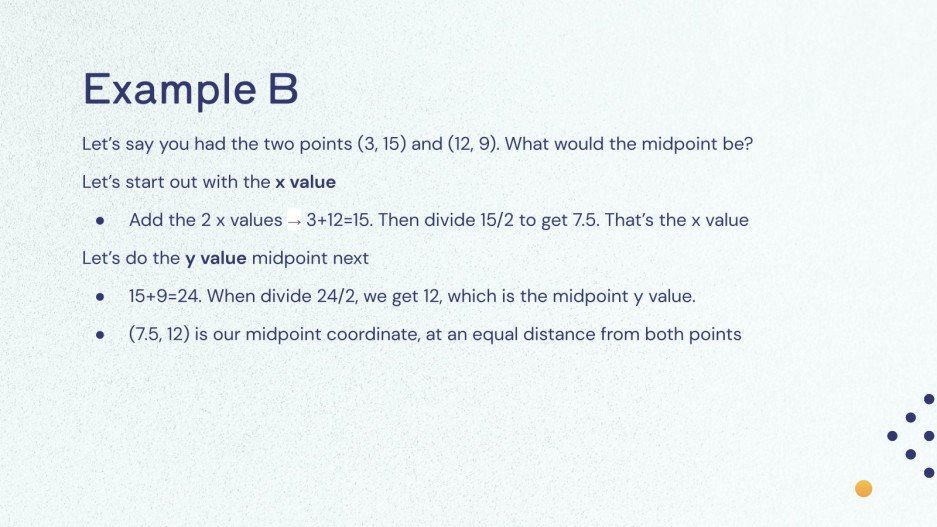 Formule du point milieu | Google Slides et PowerPoint