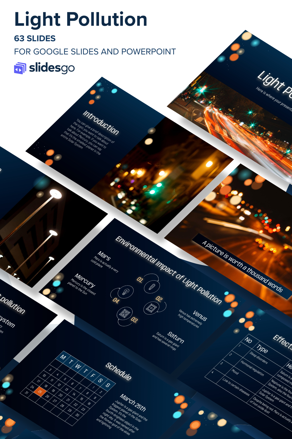 Light Pollution | Google Slides & PowerPoint