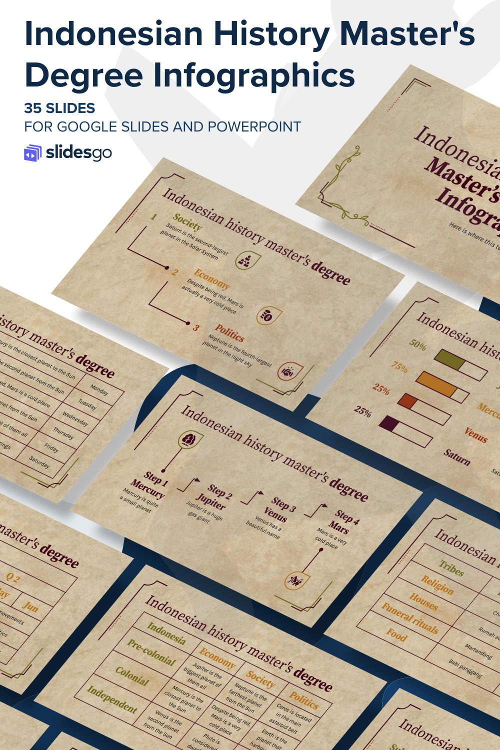 Indonesian History Master's Degree Infographics