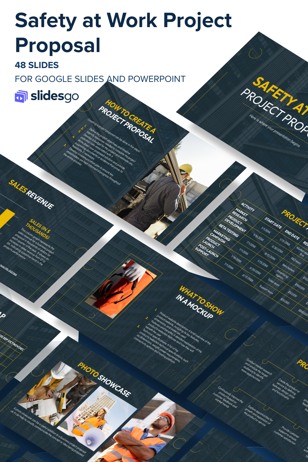 Safety at Work Project Proposal | Google Slides & PowerPoint