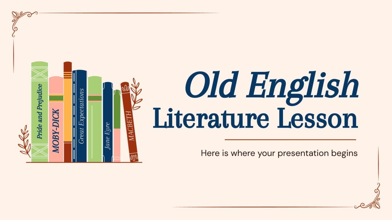 Old English Literature Lesson | Google Slides & PPT