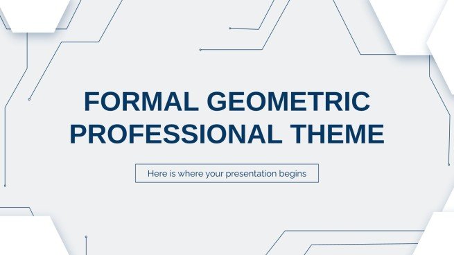 Formal Geometric Professional Theme | Google Slides & PPT