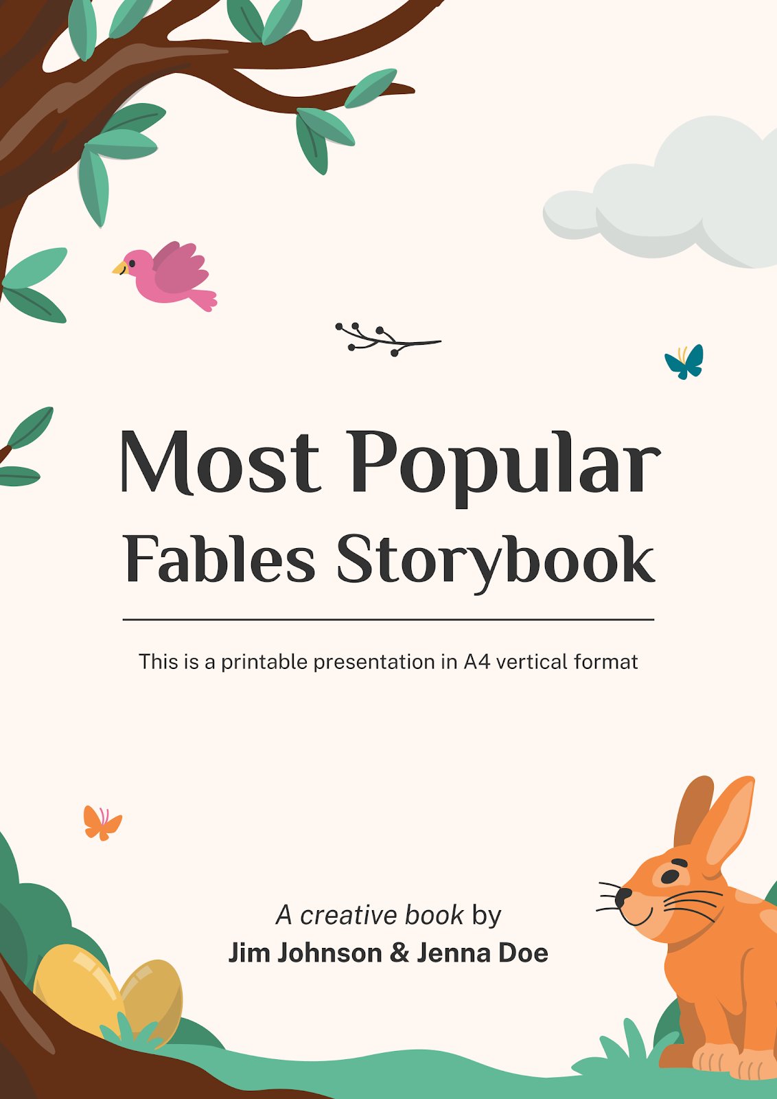 Libro de cuentos con las fábulas más populares