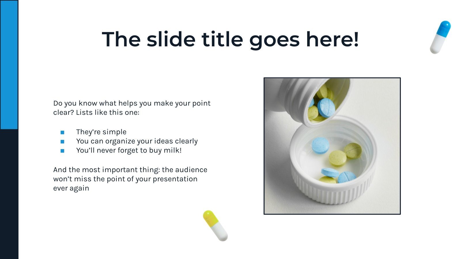 Pills: Medical Theme | Google Slides & PowerPoint