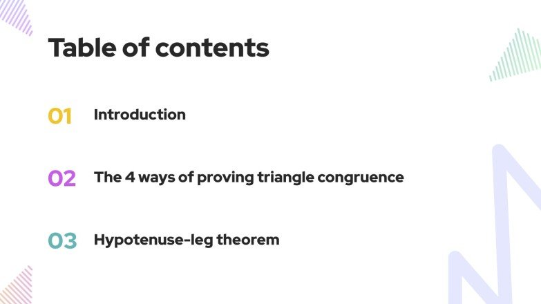 4 Ways of Proving Triangle Congruence | Google Slides & PPT