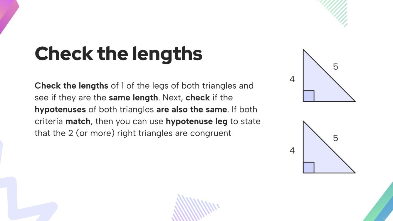 4 Ways of Proving Triangle Congruence | Google Slides & PPT