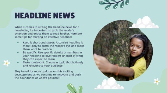 Environmental Protection Newsletter | Google Slides & PPT