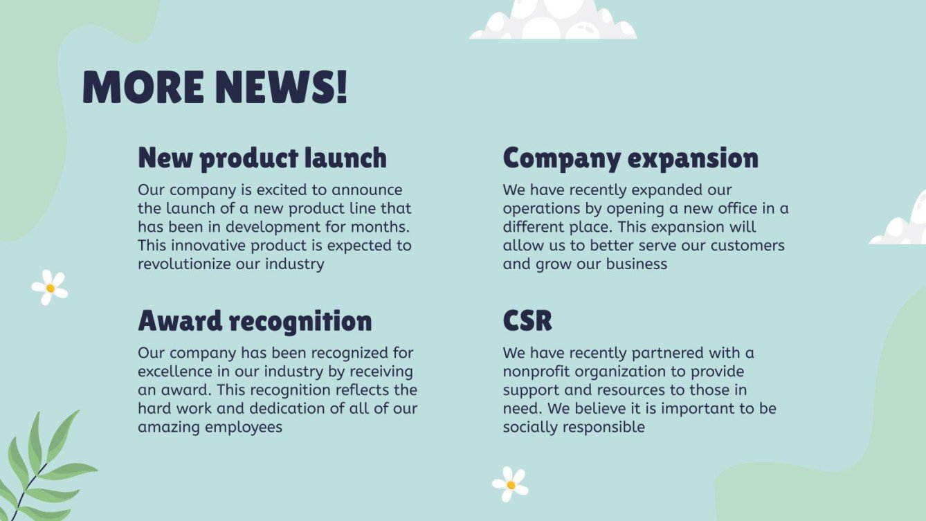 Environmental Protection Newsletter | Google Slides & PPT