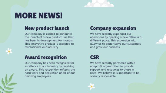 Environmental Protection Newsletter | Google Slides & PPT