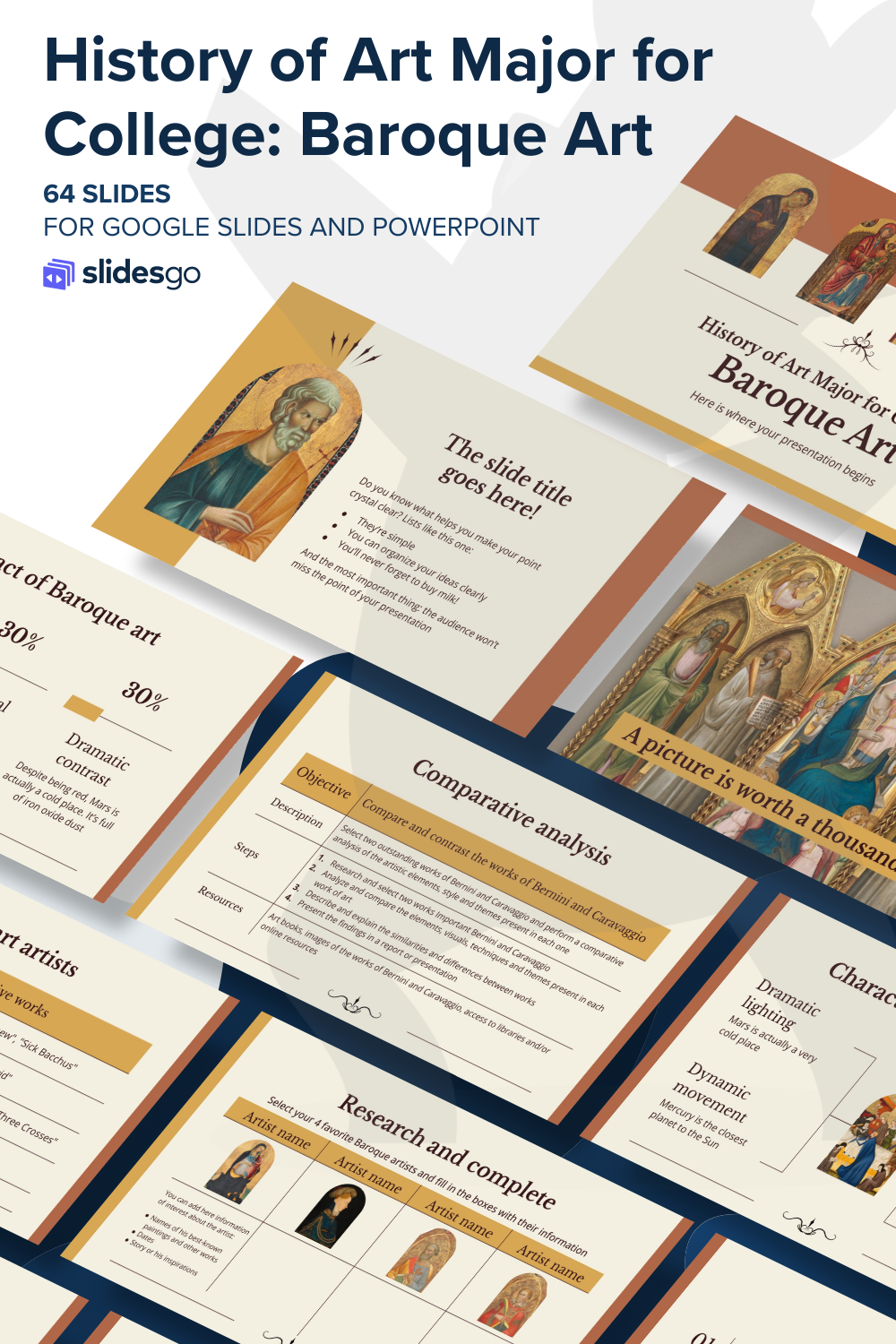 History of Art Major: Baroque Art | Google Slides & PPT