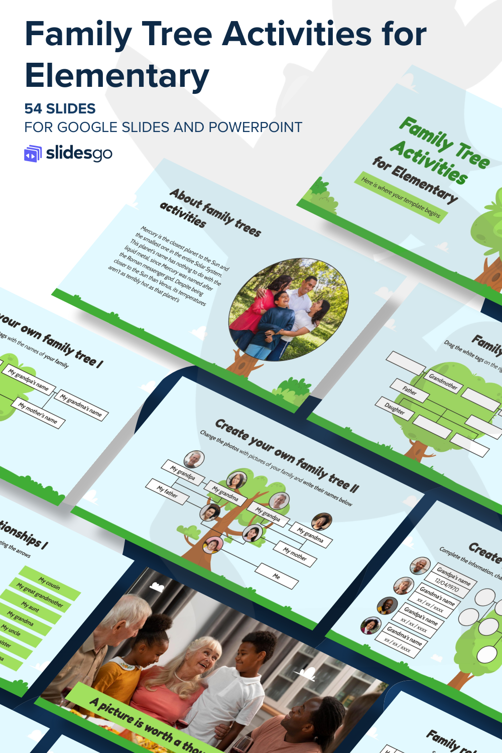 Family Tree Activities for Elementary | Google Slides & PPT