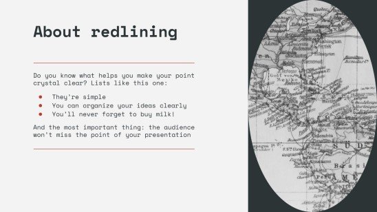 Redlining Analysis: Past, Present and Future | Google Slides