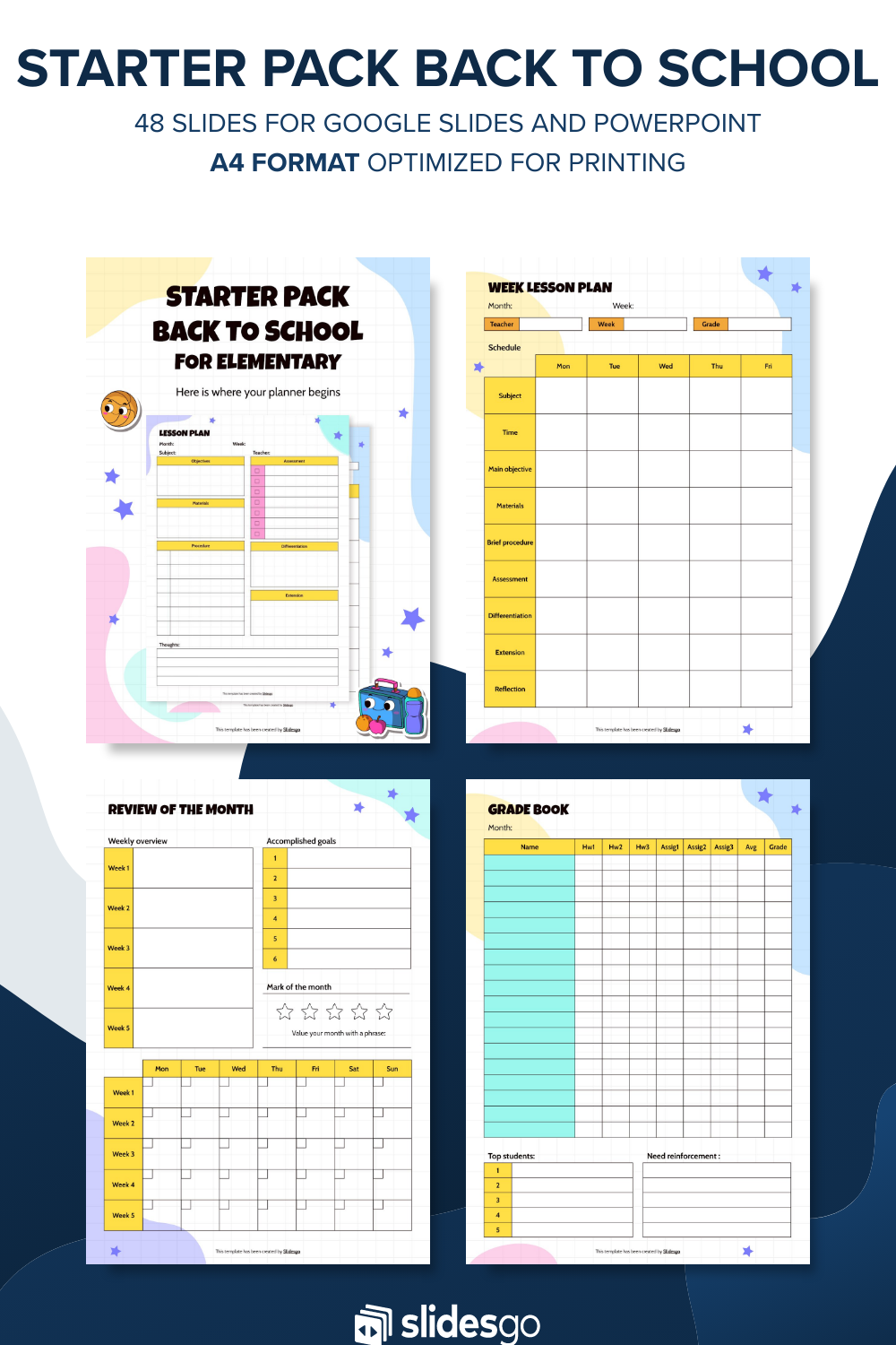 Starter Pack Back To School for Elementary | Google Slides