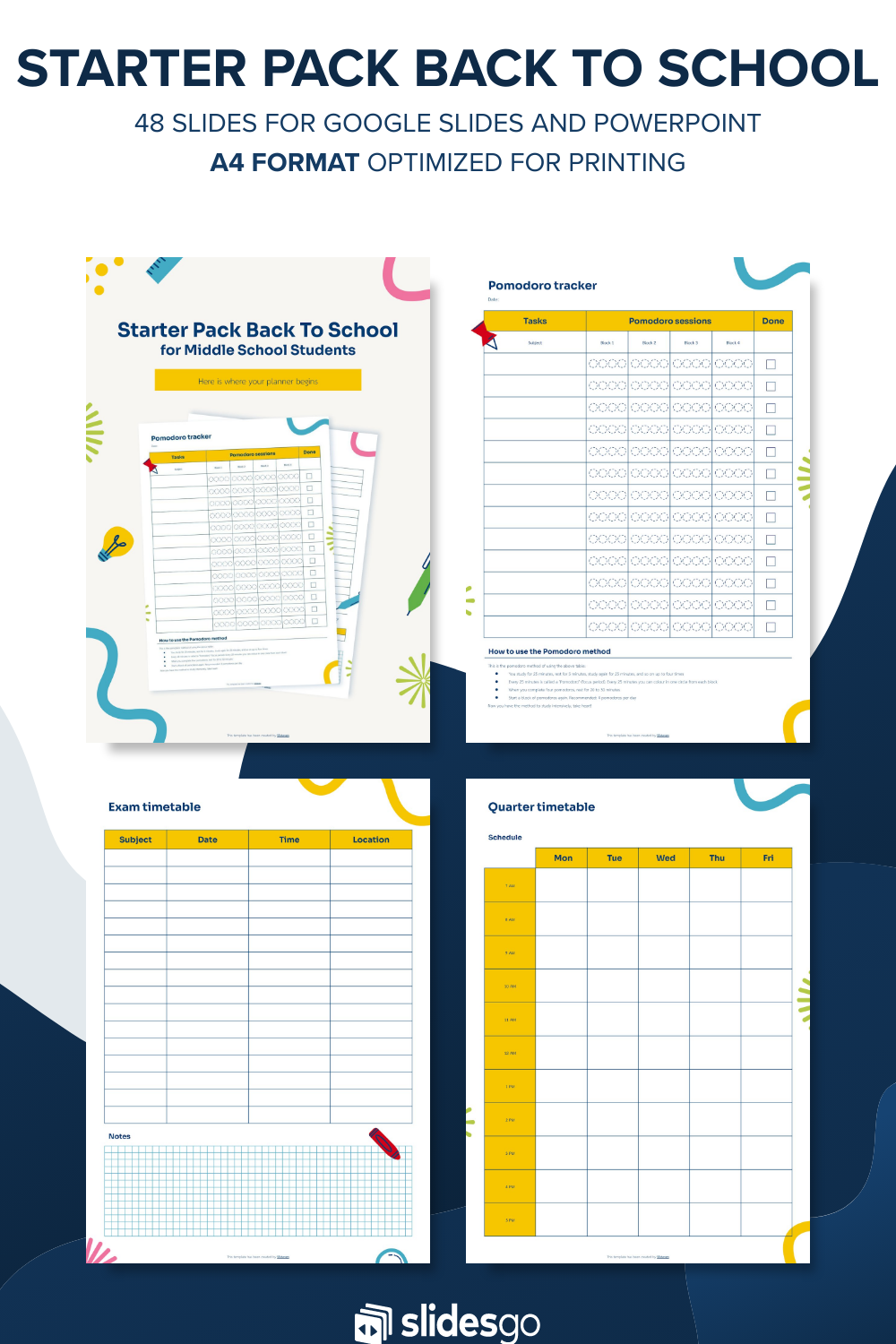 Starter Pack Back To School for Middle School Students