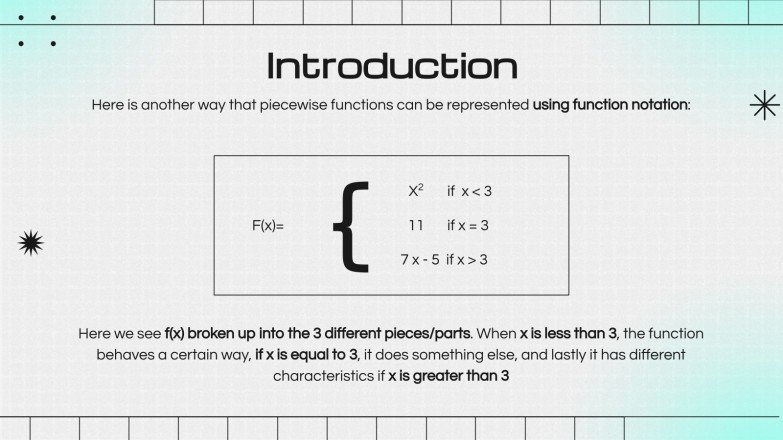 Intro to Piecewise Functions | Google Slides & PowerPoint