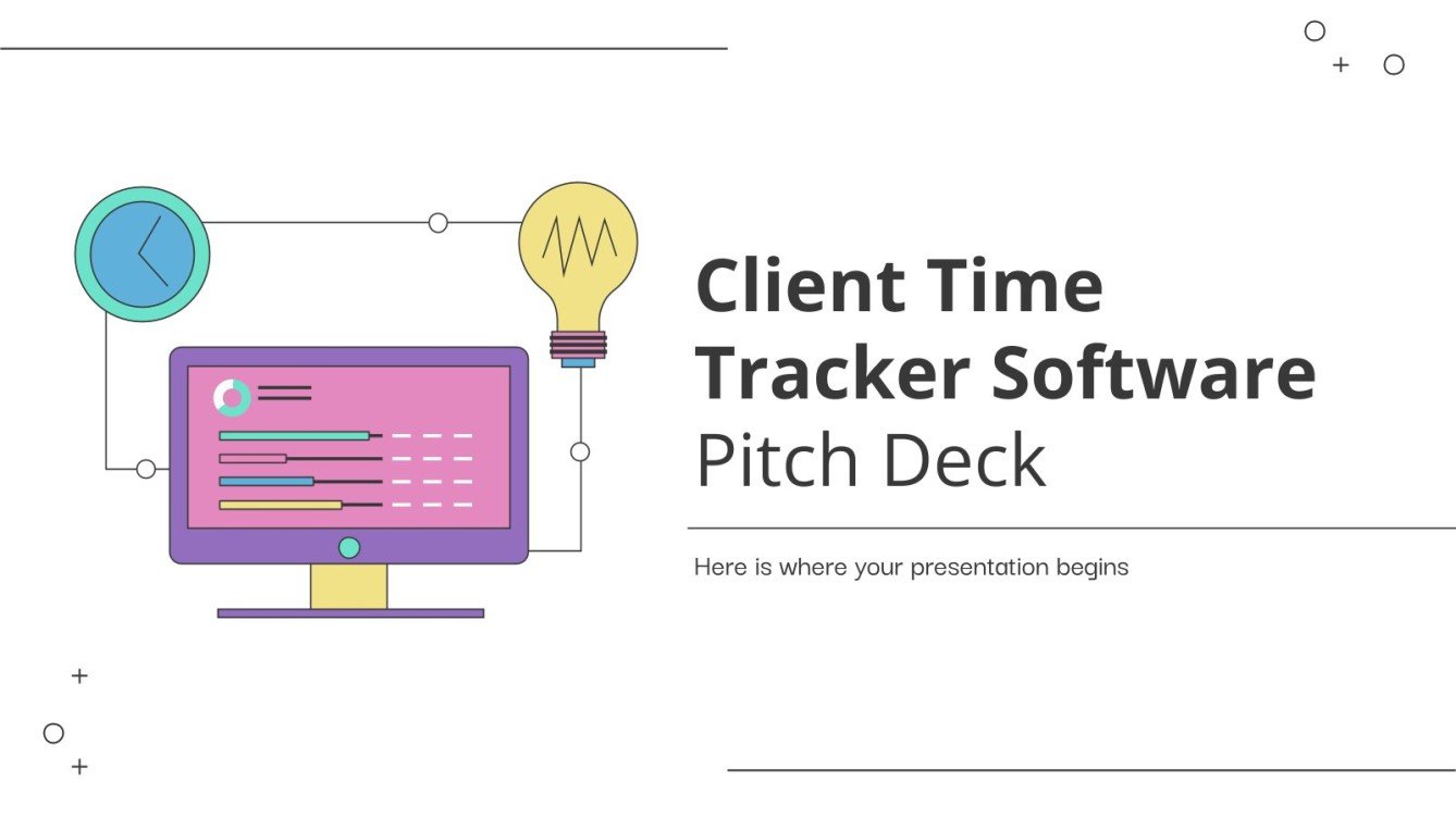 Client Time Tracker Software Pitch Deck | Google Slides