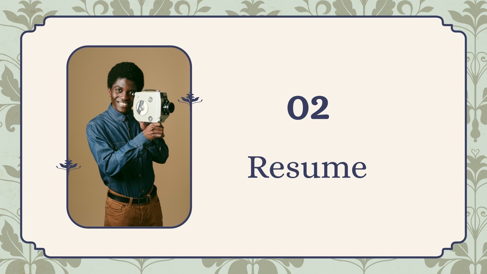 Old-Timey Portfolio | Google Slides & PowerPoint