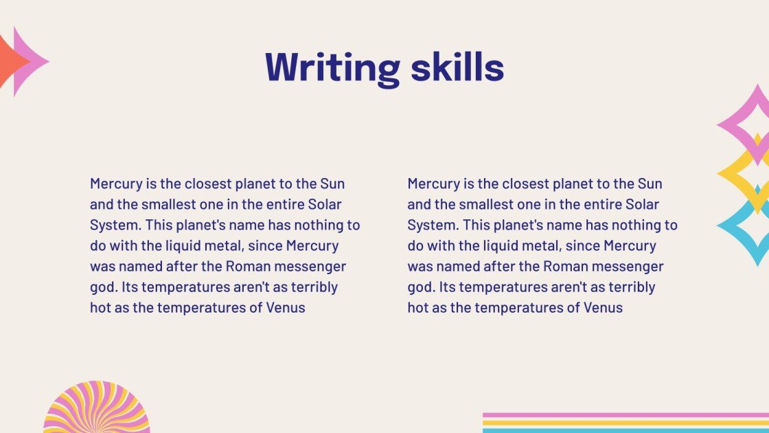 Writing Skills for High School Students | Google Slides