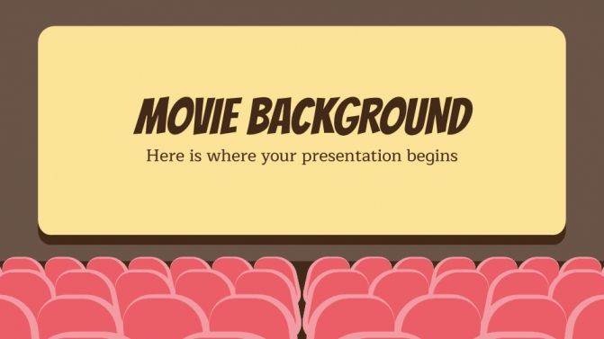 Free Cinema templates for Google Slides and PowerPoint