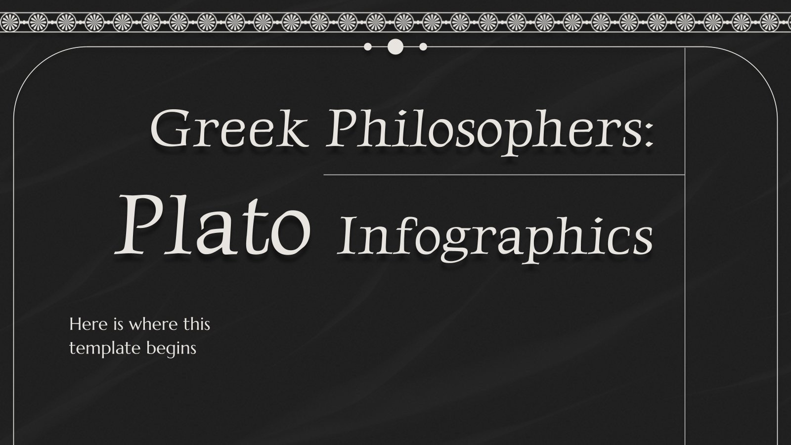 Infografías sobre filósofos griegos: Platón | Google Slides