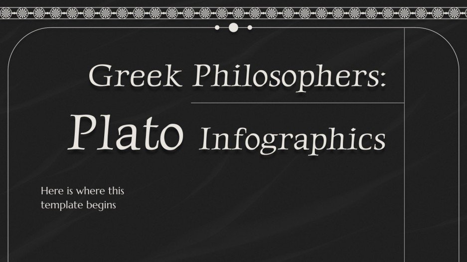 Infografías sobre filósofos griegos: Platón | Google Slides