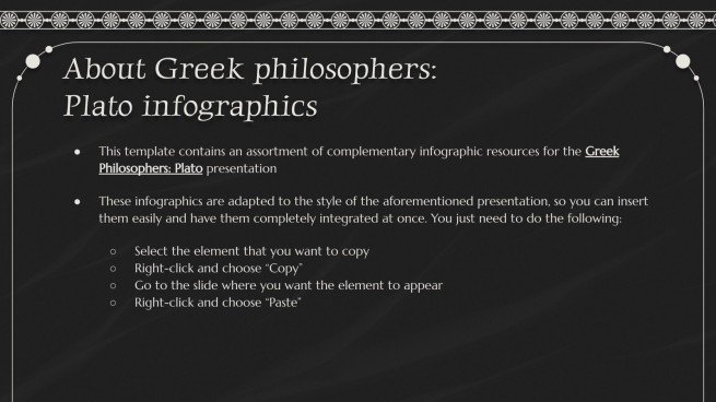Infografías sobre filósofos griegos: Platón | Google Slides