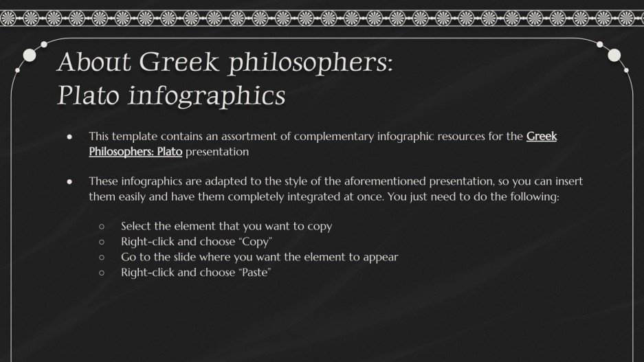 Infografías sobre filósofos griegos: Platón | Google Slides