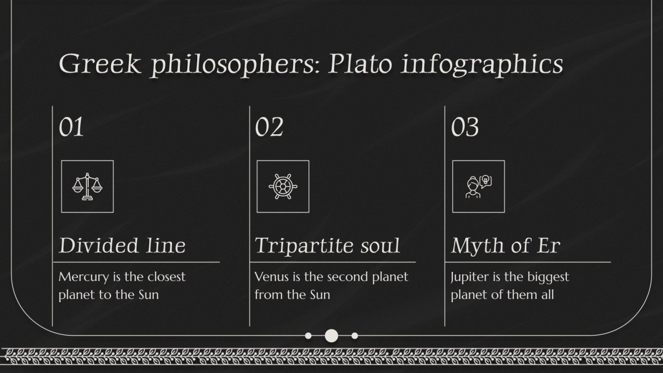 Infografías sobre filósofos griegos: Platón | Google Slides