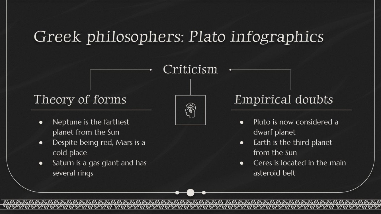 Infografías sobre filósofos griegos: Platón | Google Slides