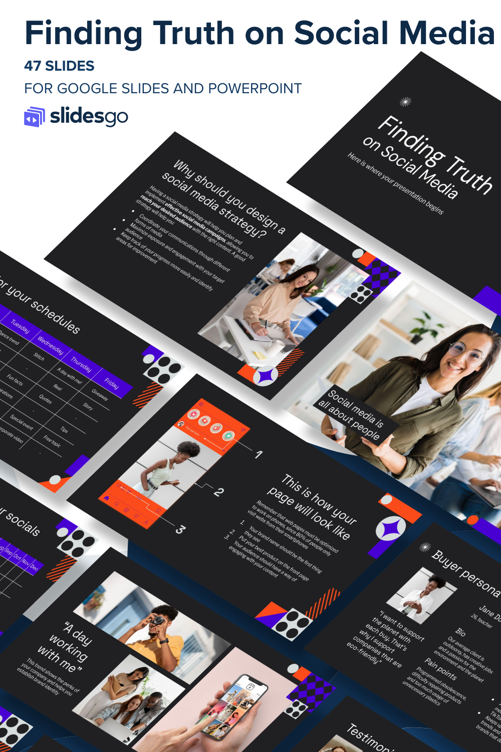 Finding Truth on Social Media | Google Slides & PowerPoint