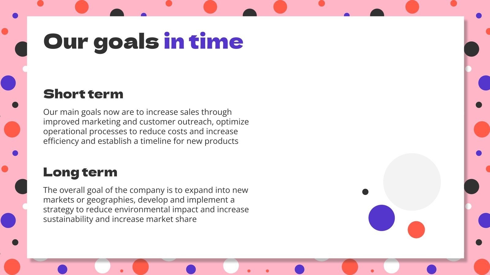 Polka Dots Design Marketing Plan | Google Slides & PPT