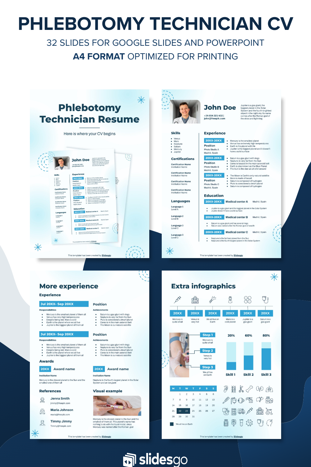 Phlebotomy Technician Resume | Google Slides & PPT