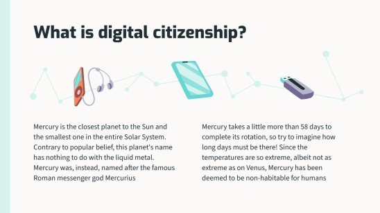 Technology: Digital Citizenship and Internet Safety