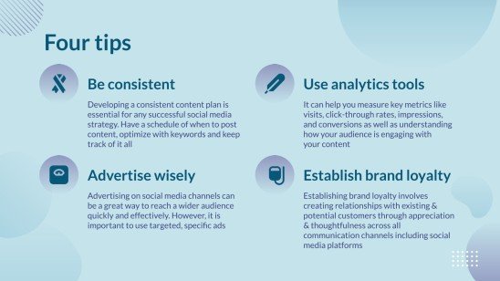 Health Promotion Social Media Strategy | Google Slides