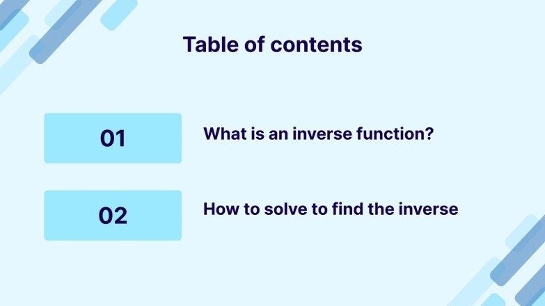 Inverse Functions | Google Slides & PowerPoint