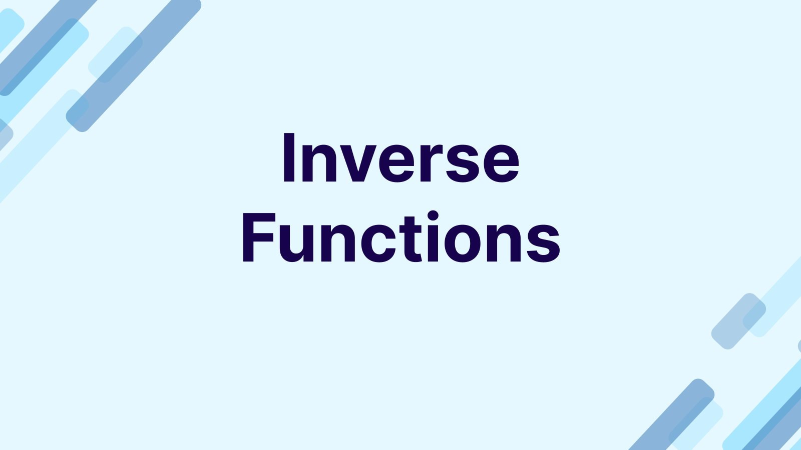 Inverse Functions Google Slides PowerPoint