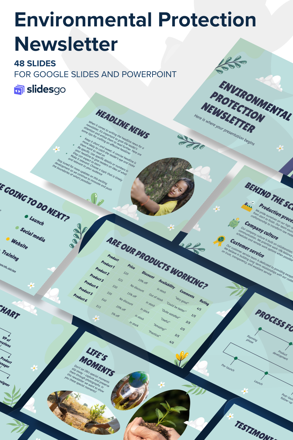 Environmental Protection Newsletter | Google Slides & PPT