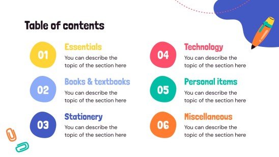 Cómo preparar la mochila escolar | Google Slides y PPT