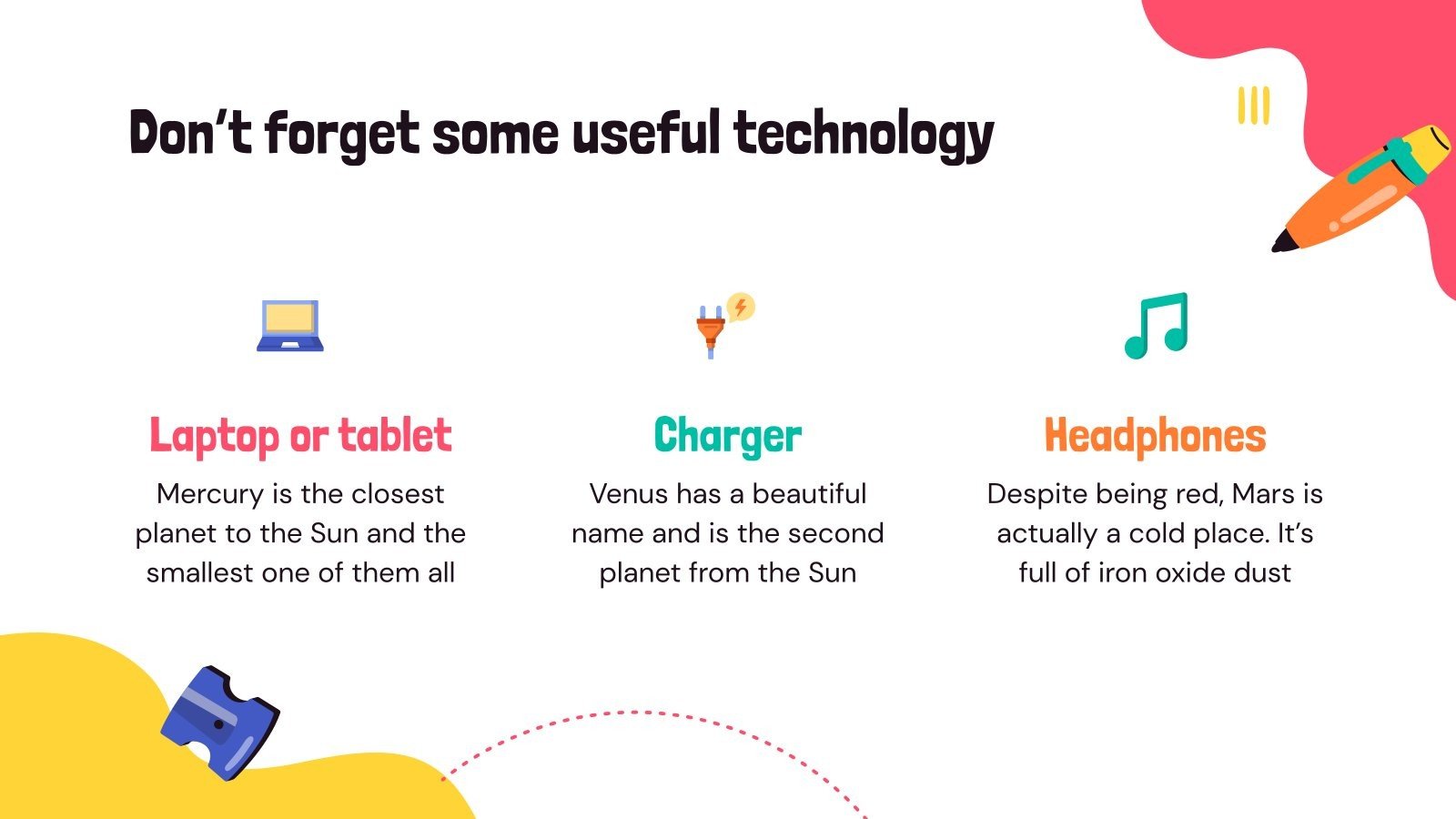 Cómo preparar la mochila escolar | Google Slides y PPT
