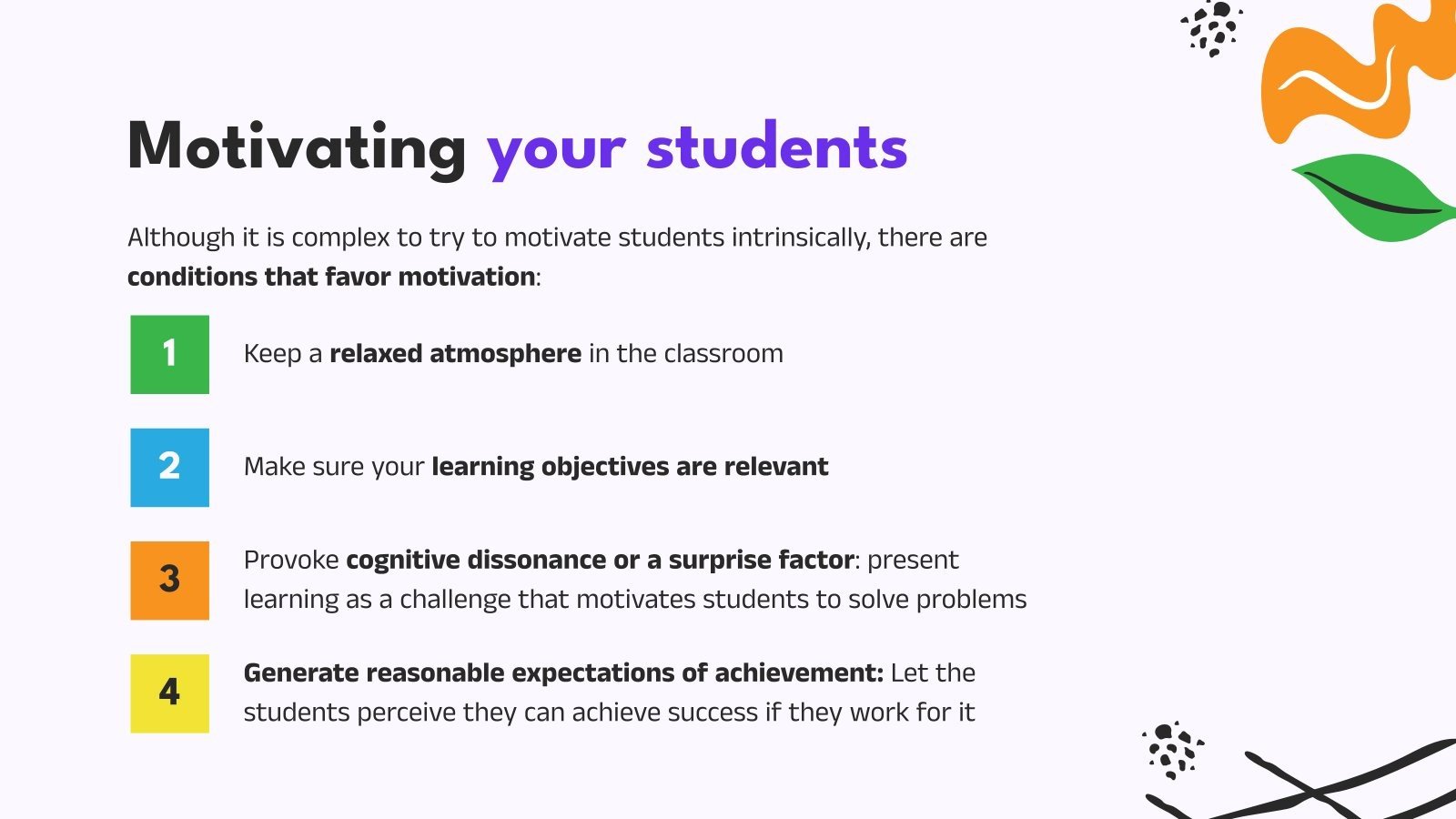 What Motivation Is and How to Foster It | Google Slides