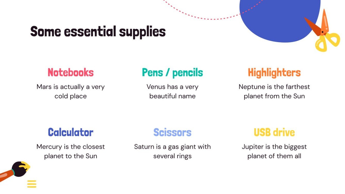 Cómo preparar la mochila escolar | Google Slides y PPT