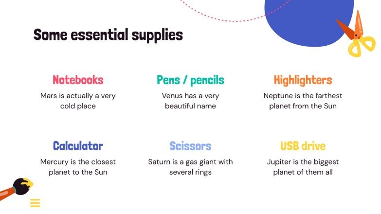 Cómo preparar la mochila escolar | Google Slides y PPT