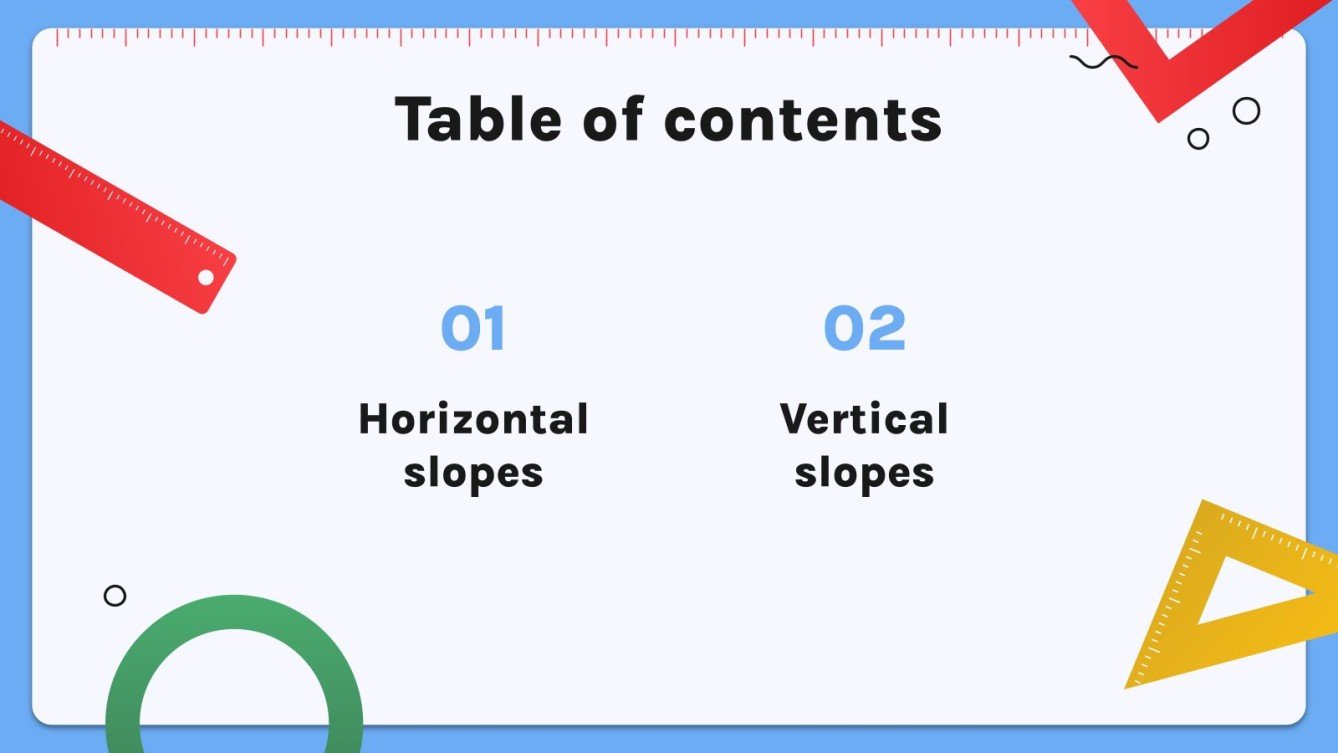 Horizontal and Vertical Slopes | Google Slides & PPT