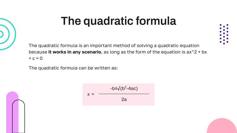 Different Ways of Solving a Quadratic Equation