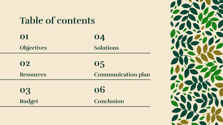 Environmental Protection Project Proposal | Google Slides